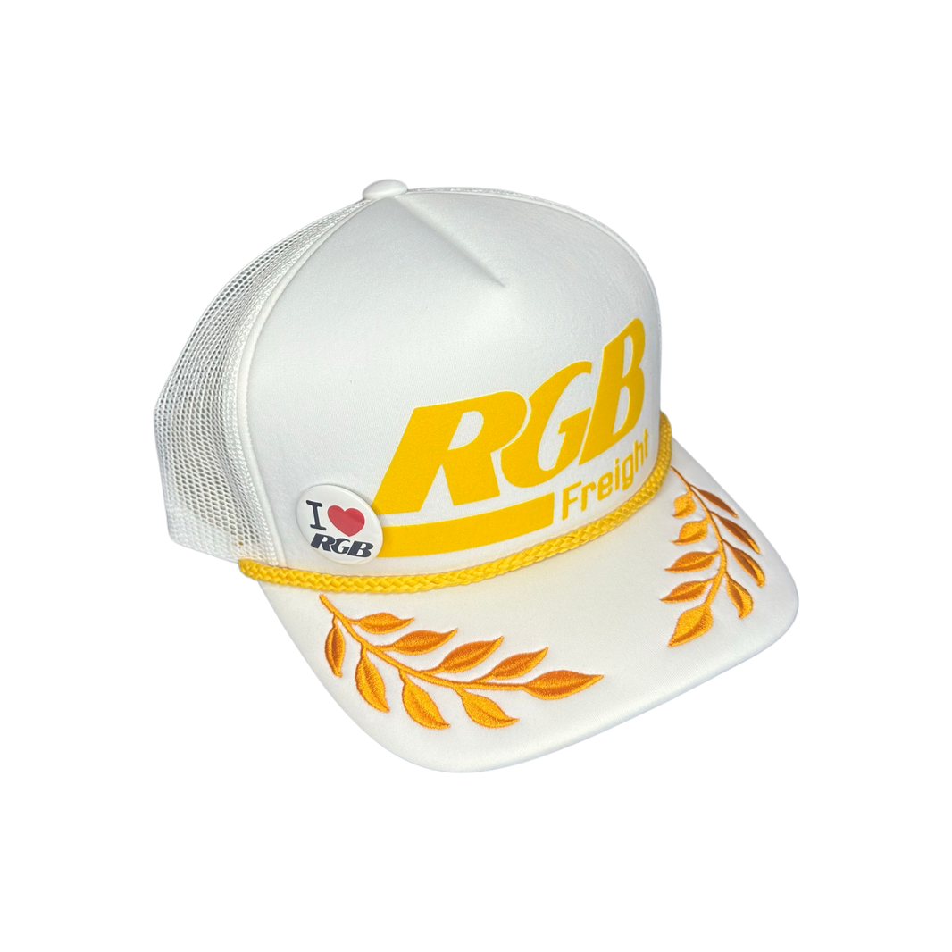 Artisanal Streetwear - RGB Freight Trucker Hat - ROYGBIV.WORLD
