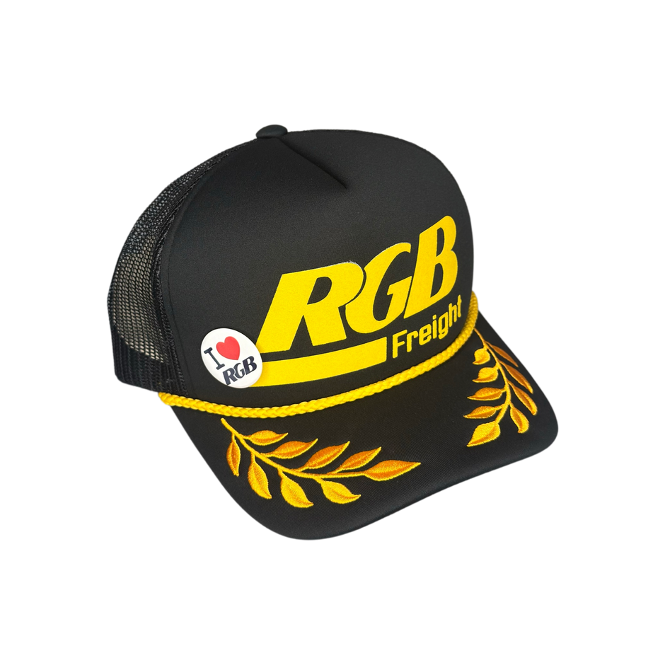 Artisanal Streetwear - RGB Freight Trucker Hat - ROYGBIV.WORLD