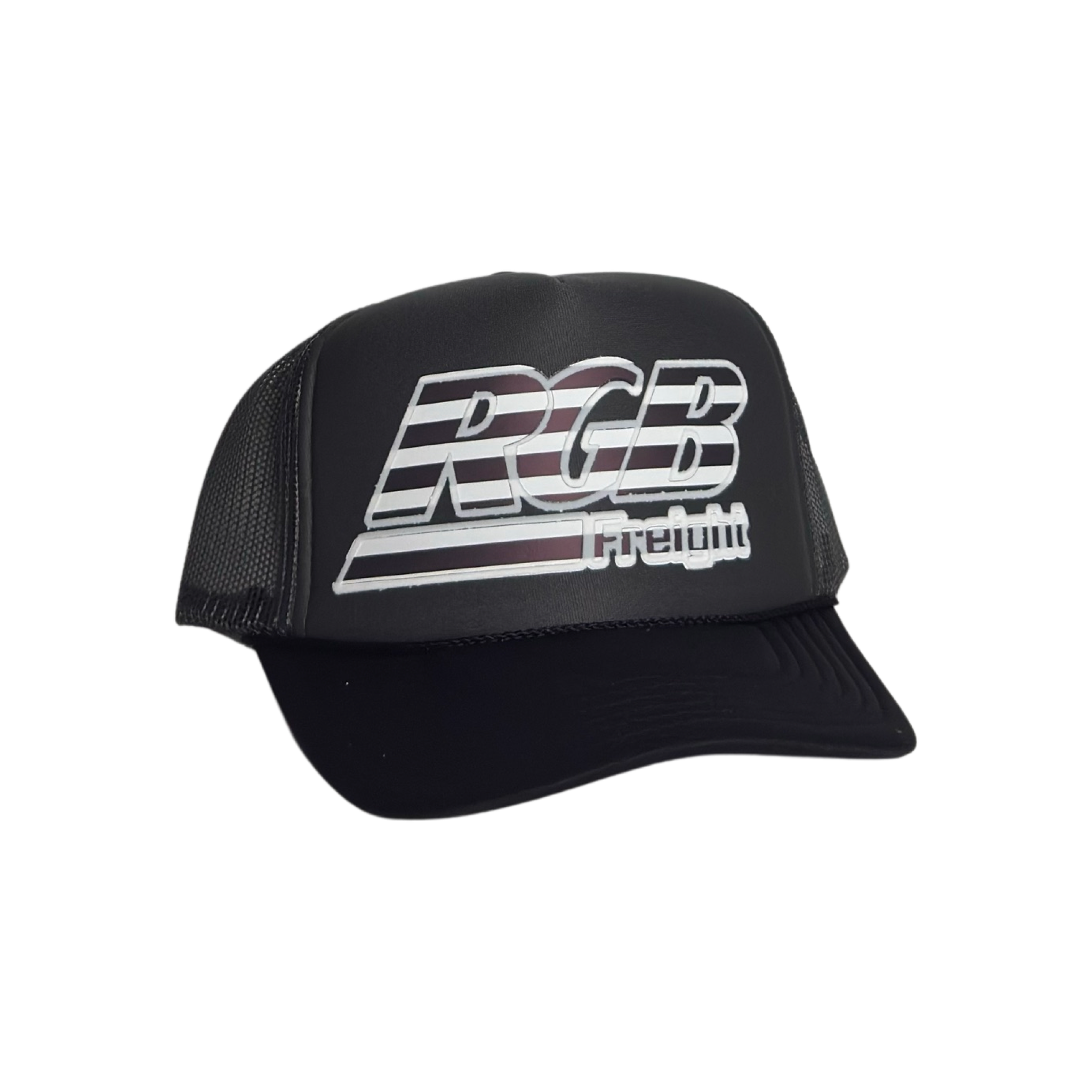 Artisanal Streetwear - RGB Freight Trucker Hat - ROYGBIV.WORLD