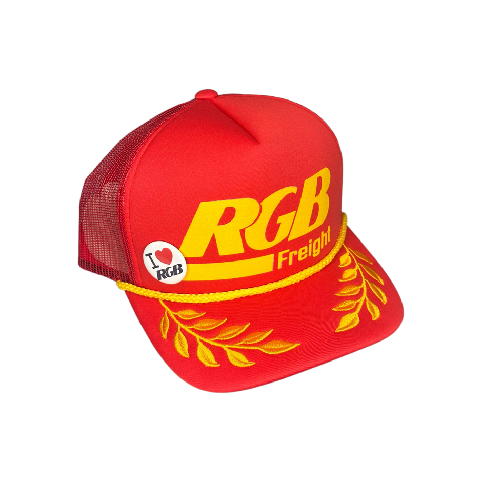 Artisanal Streetwear - RGB Freight Trucker Hat - ROYGBIV.WORLD
