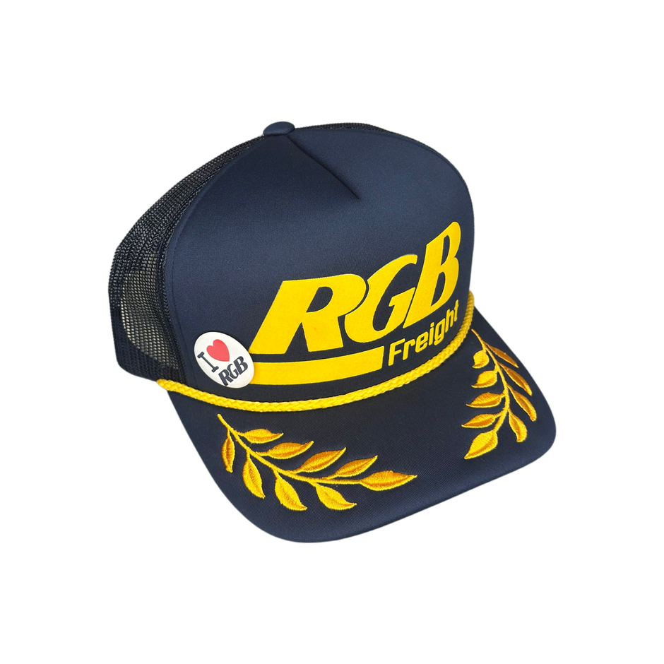 Artisanal Streetwear - RGB Freight Trucker Hat - ROYGBIV.WORLD
