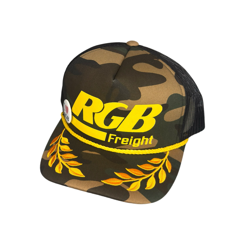 Artisanal Streetwear - RGB Freight Trucker Hat - ROYGBIV.WORLD